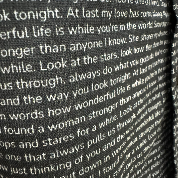 Song Lyrics Shirt - Custom Lyric Tees | TuneInk
